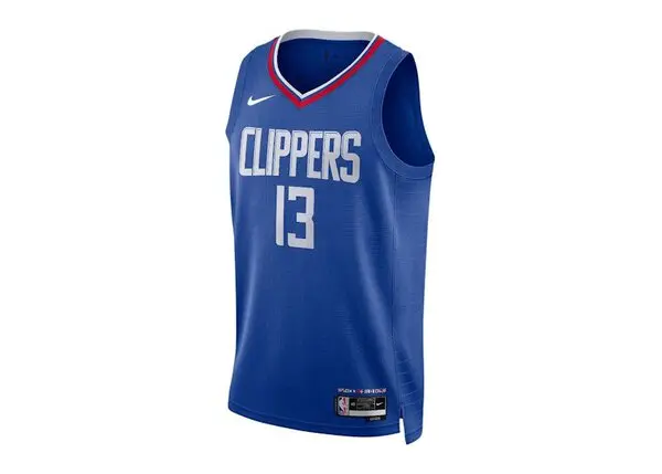 Nike Nba Los Angeles Clippers Paul George Icon Edition 2022/23 Swingman Jersey - Blue