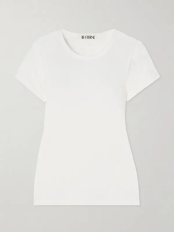 Eterne Short Sleeve Baby Tee - Ivory