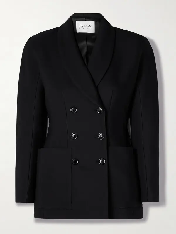 SALON 1884 Simone Wool And Silk-blend Twill Blazer