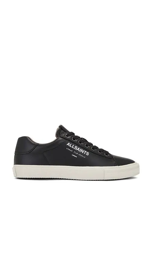 All Saints Underground Leather Low Top - Black