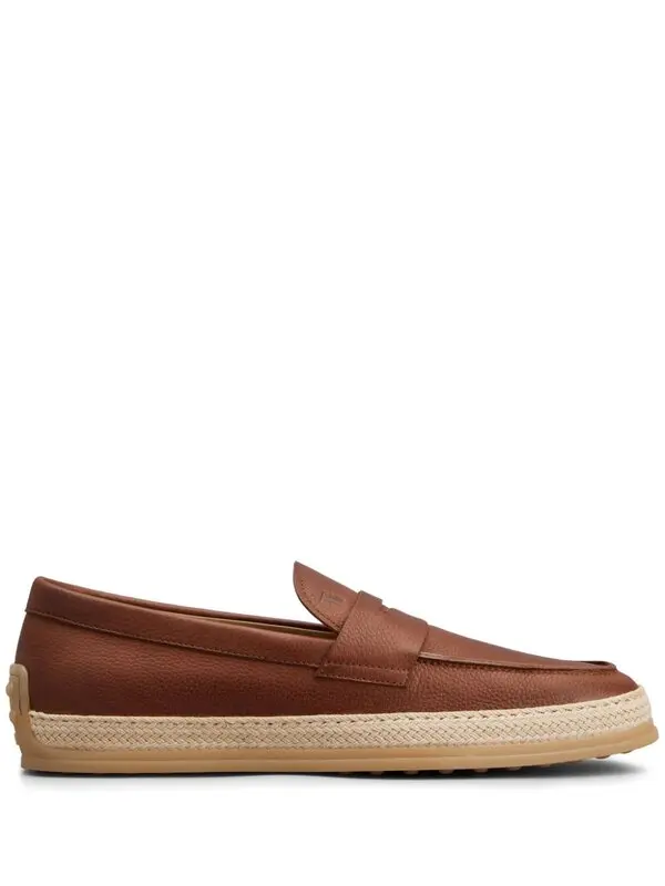 TOD'S Leather Loafers - Brown