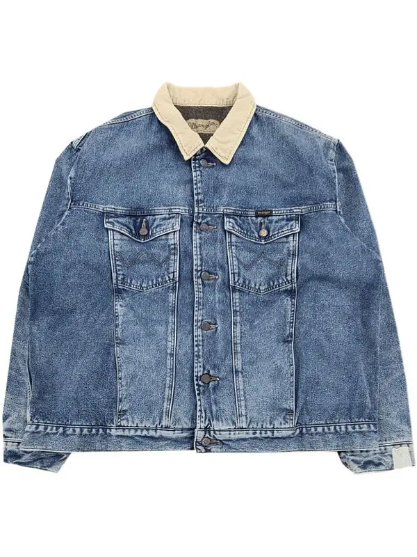 N.Hoolywood Button-Up Denim Jacket In Blue - 32% Off | Editorialist