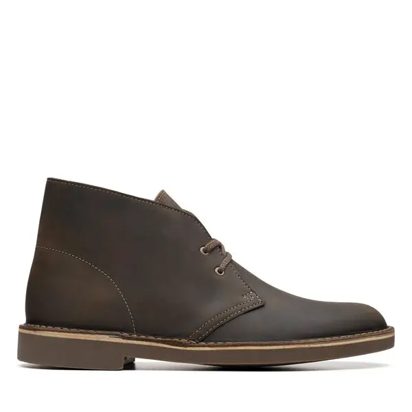 clarks bushacre 2 grey leather