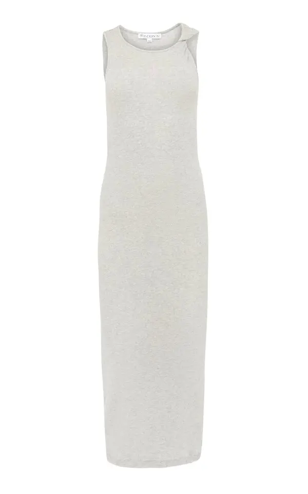 JW Anderson Organic Cotton Midi Dress - Grey
