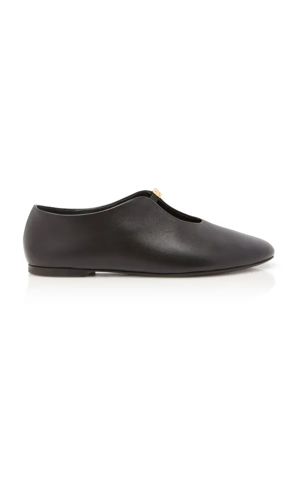 Givenchy Liquid Leather Ballet Flats - Black