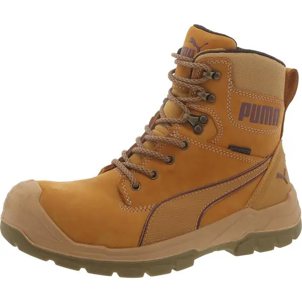 Puma Conquest Ctx High Nubuck Composite Toe Work & Safety Boots In Gold ...