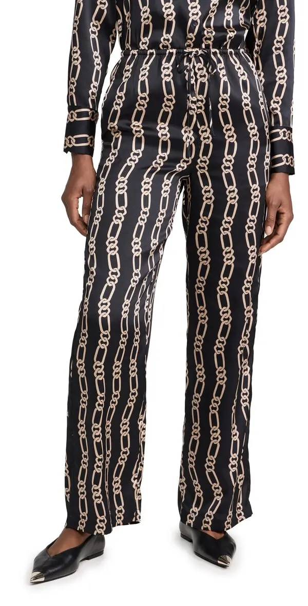 Rails Damani Printed Pants - Black Gold Link