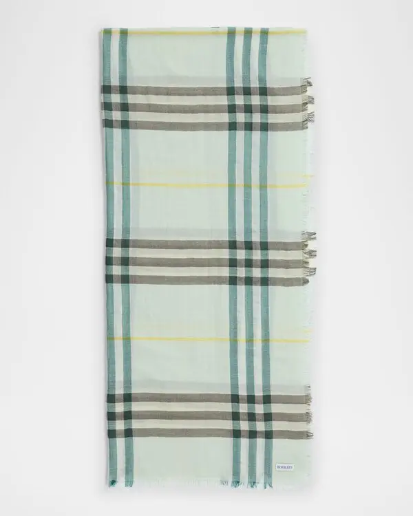 Burberry Giant Check-print Wool Scarf
