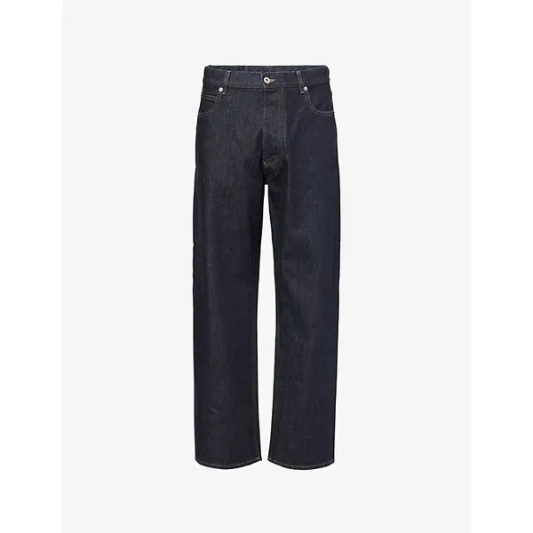 Bottega Veneta Brand-patch Wide-leg Trousers