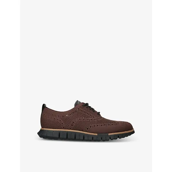 Cole Haan Zerøgrand Wingtip Stitchlite Knitted Oxford Shoes - Brown/oth