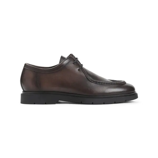 Kiton Calfskin Lace-up Shoes - Black