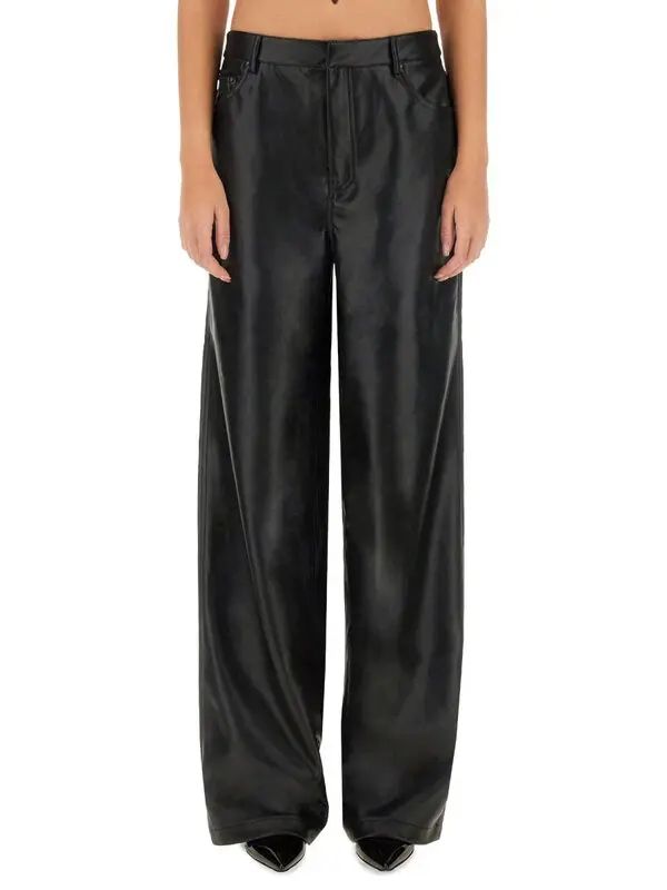 Remain Birger Christensen Faux Leather Wide Leg Trousers