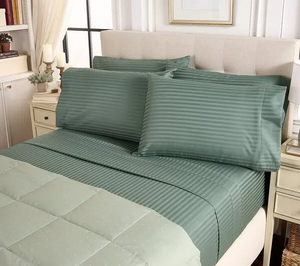 NORTHERN NIGHTS As Is Wrinkle Defense Dobby Stripesheet Set