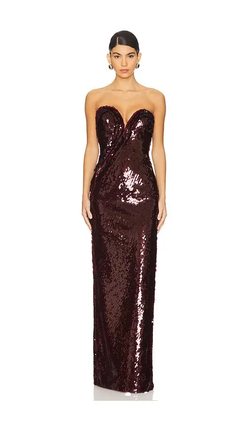 GAURAV GUPTA Sequin Sculpted Gown