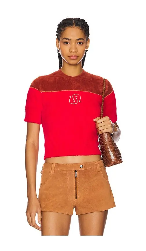 UNDERSTATED LEATHER X Fuzzy Sweater