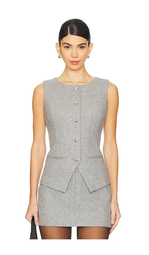 Line & Dot Damson Vest
