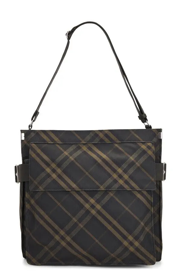 Burberry Check Trench Tote - Shadow