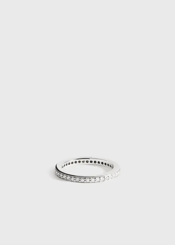 TOTÊME Eternity Diamond Midi Ring - White Gold