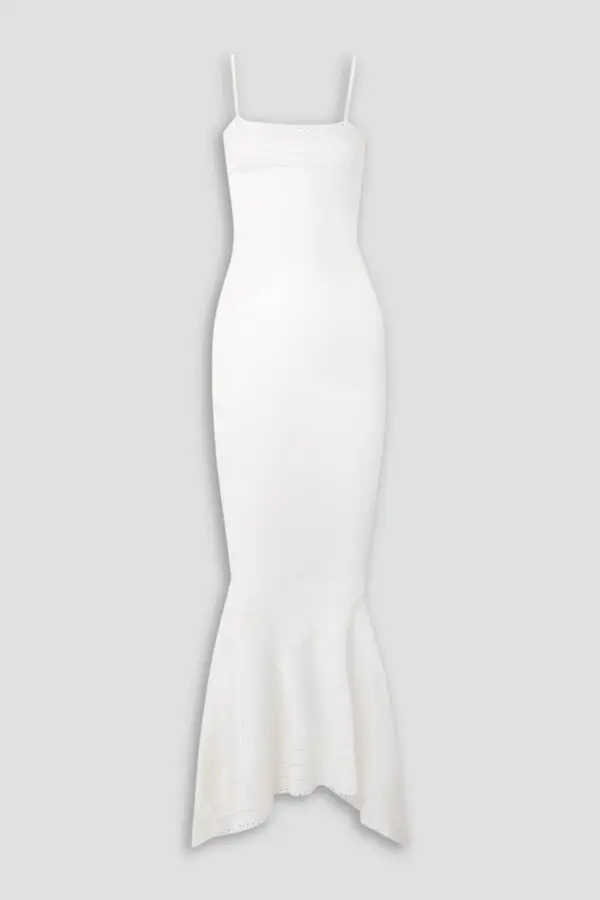 Alexandre Vauthier Perforated Stretch-knit Gown