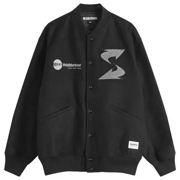 Neighborhood X Subware Stadium Jacket - Black | Editorialist