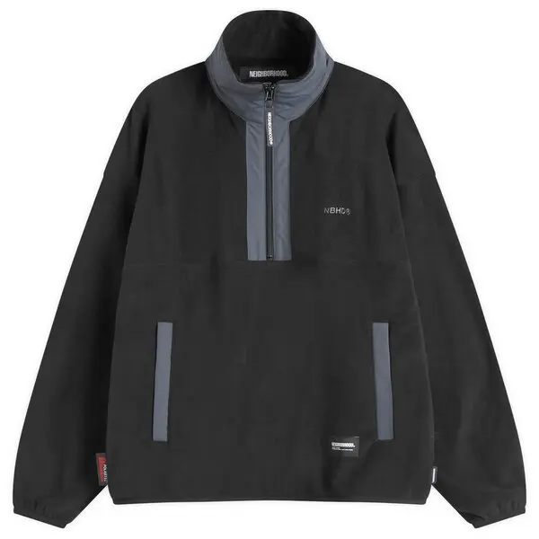 NEIGHBORHOOD Fleece Half Zip Pullover - Black