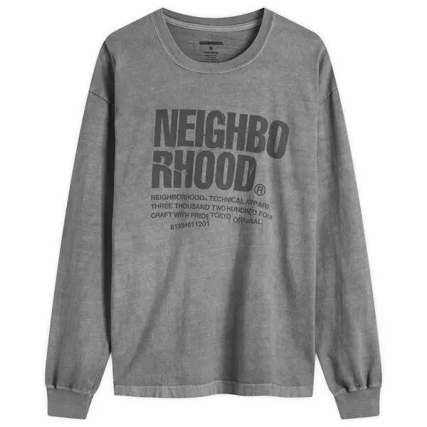 NEIGHBORHOOD Ls-11 Long Sleeve T-shirt - Grey