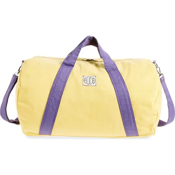 BODE Two-tone Canvas Gym Bag - Yellow