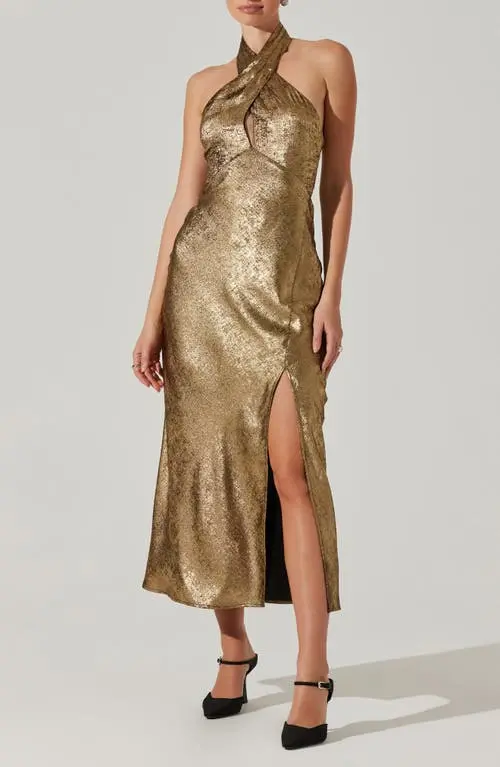 Astr The Label Marissa Halter Maxi Dress