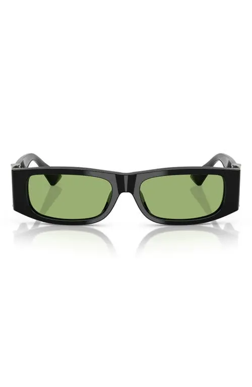Versace 55mm Rectangular Sunglasses - Black