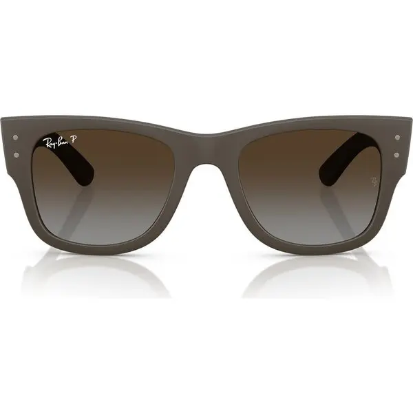 Ray-ban Liteforce 50mm Polarized Square Sunglasses - Brown Gradient