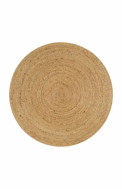 JONATHAN Y Soleil Round Jute Braided Circle Round Area Rug