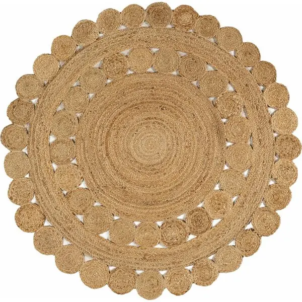 JONATHAN Y Bodhi Round Jute Hippie Circle Round Area Rug