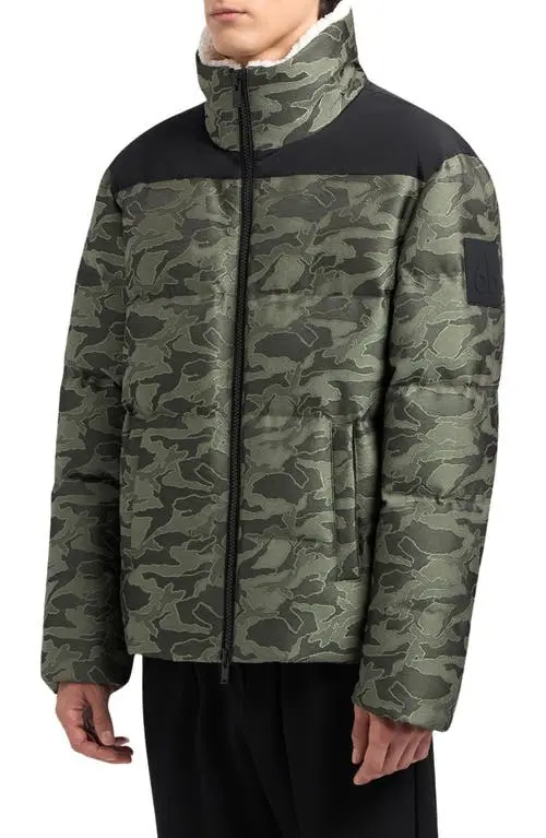 Moose Knuckles Kings Camo Jacquard Down Puffer Jacket