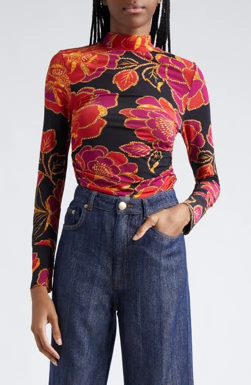 Farm Rio Shiny Chita Print Top
