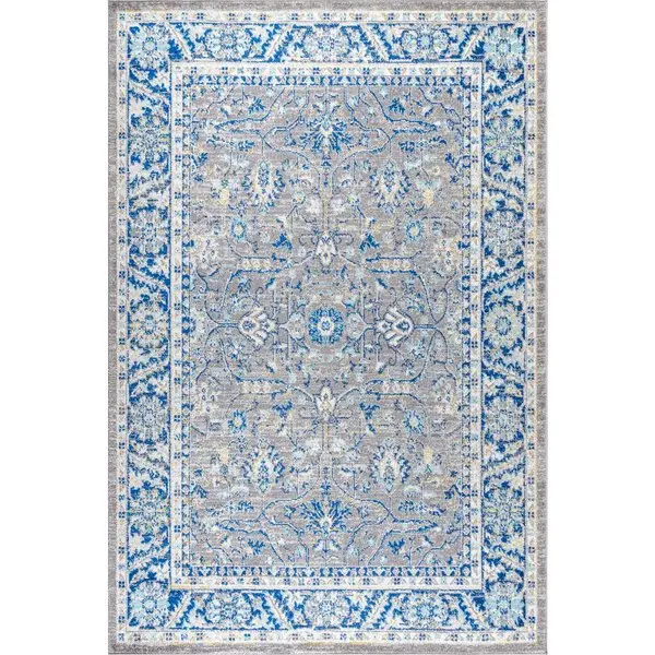 JONATHAN Y Modern Persian Boho Vintage Area Rug - Gray/navy