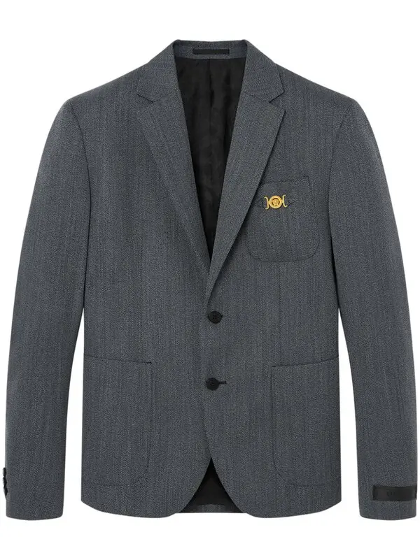 Versace Single-breasted Blazer - Grey