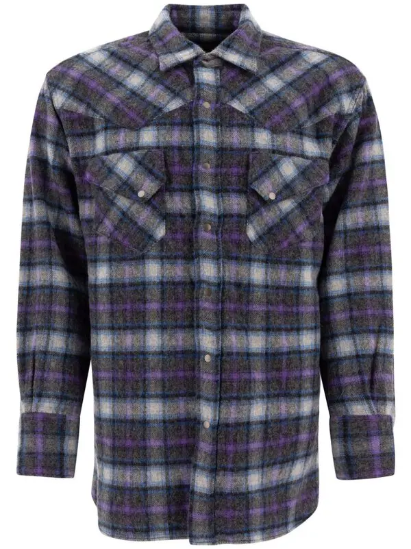 BEAMS Checked Western Shirt