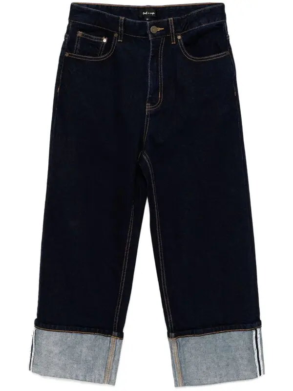 TOUT A COUP Turned-up Cuff Jeans