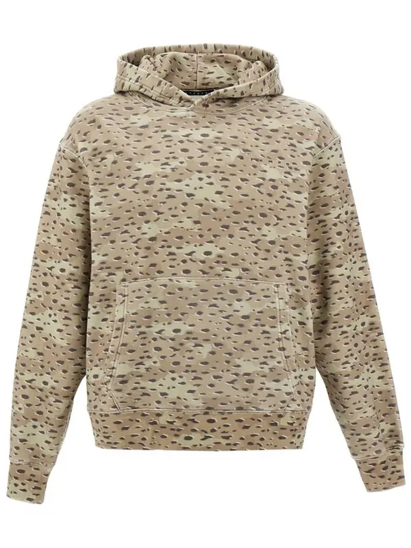 STAMPD Camo Leopard-print Hoodie - Neutrals