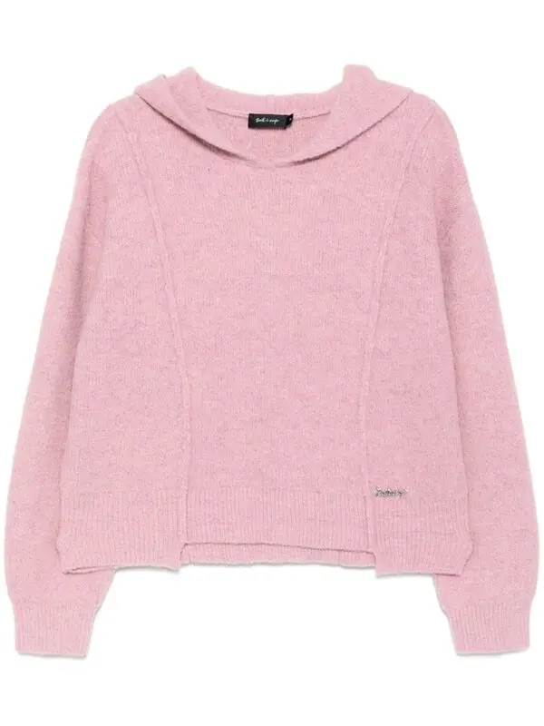 TOUT A COUP Logo-plaque Jumper - Pink