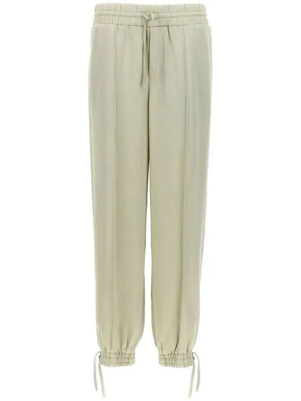 JIL SANDER Drawstring-waist Track Pants - Green