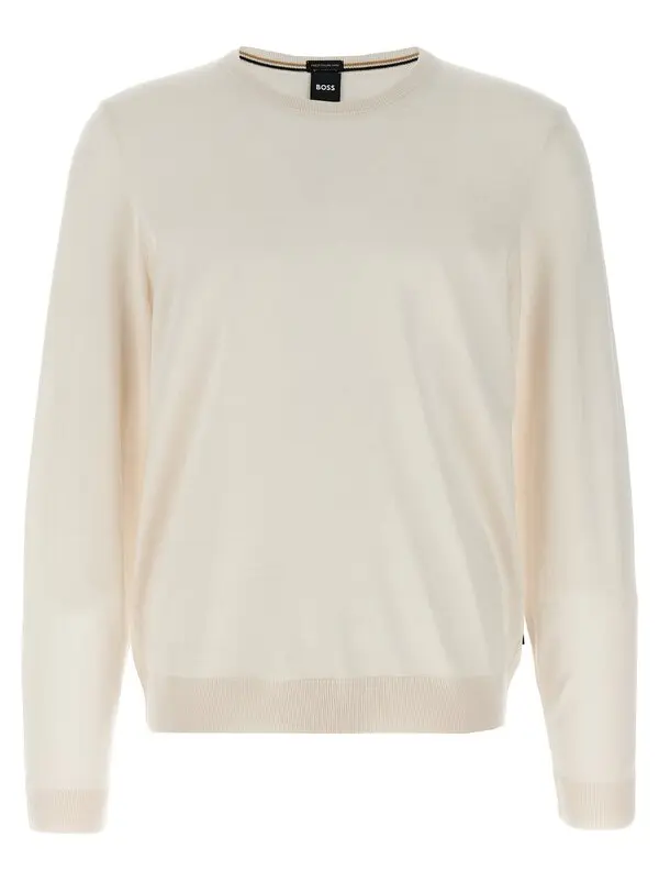 Hugo Boss Leno-p' Wool Sweater - White