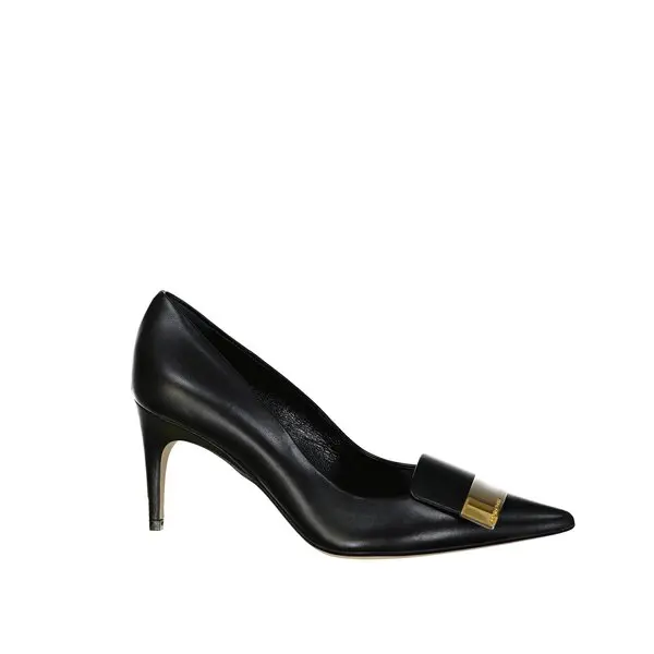 SERGIO ROSSI Sr Leather Pumps - Black