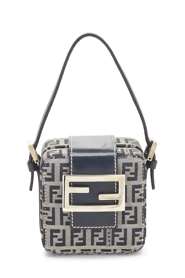 Fendi Zucchino Canvas Mini Handbag