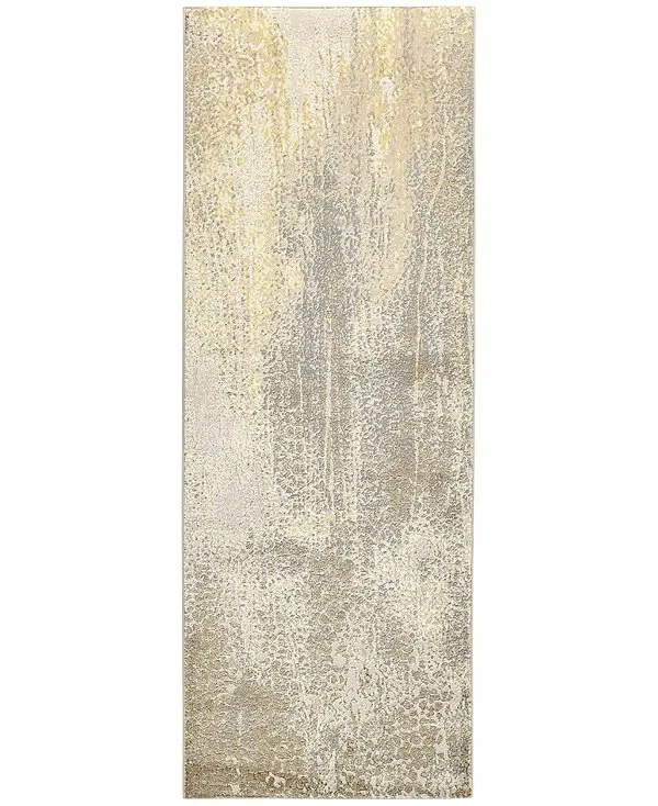 FEIZY Aura Aur3739f Runner Area Rug, 2'10 X 7'10 - Ivory/gray