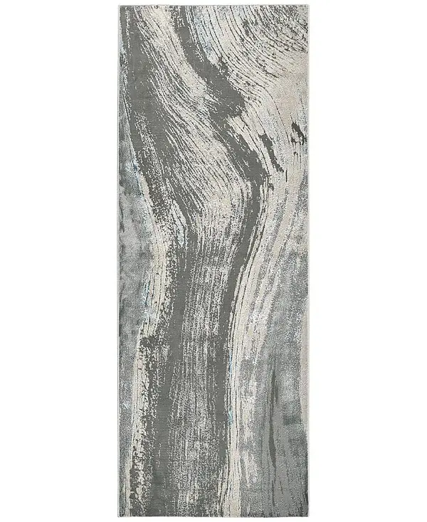 FEIZY Azure Azr3524f Runner Area Rug, 2'10 X 7'10 - Gray/ivory