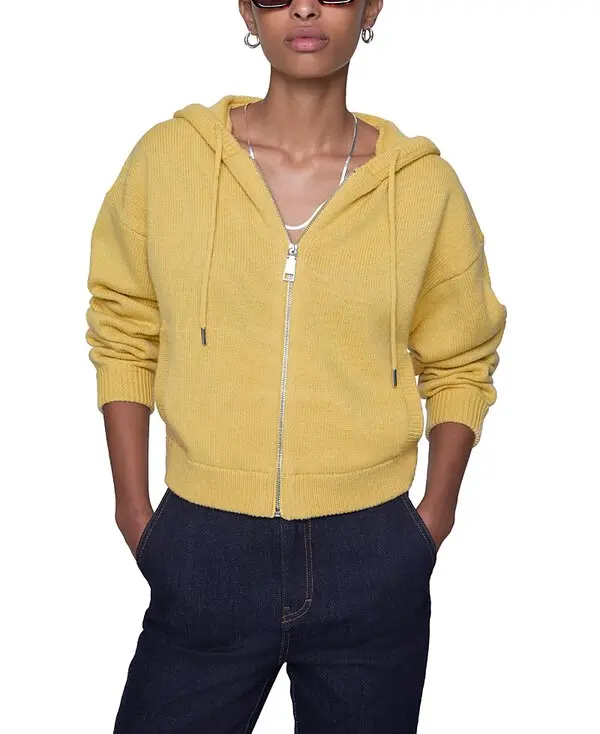 Rebecca Minkoff Quinn Zip Up Hoodie - Yellow