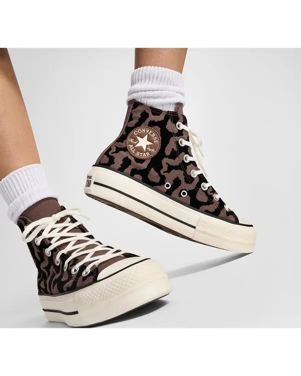 CONVERSE Chuck Taylor All Star Lift Hi Leopard Remix Sneakers