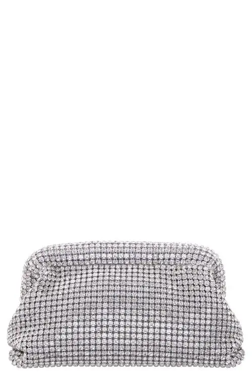 Nina Kara Frame Clutch - Silver