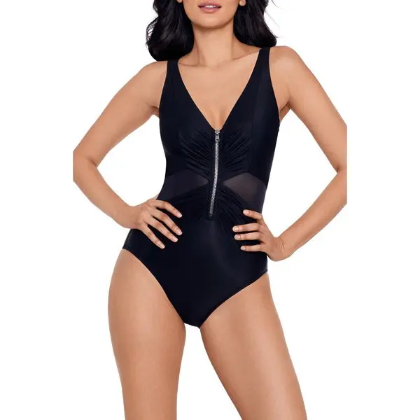 MIRACLESUIT® Network News Vive Underwire One-piece Swimsuit